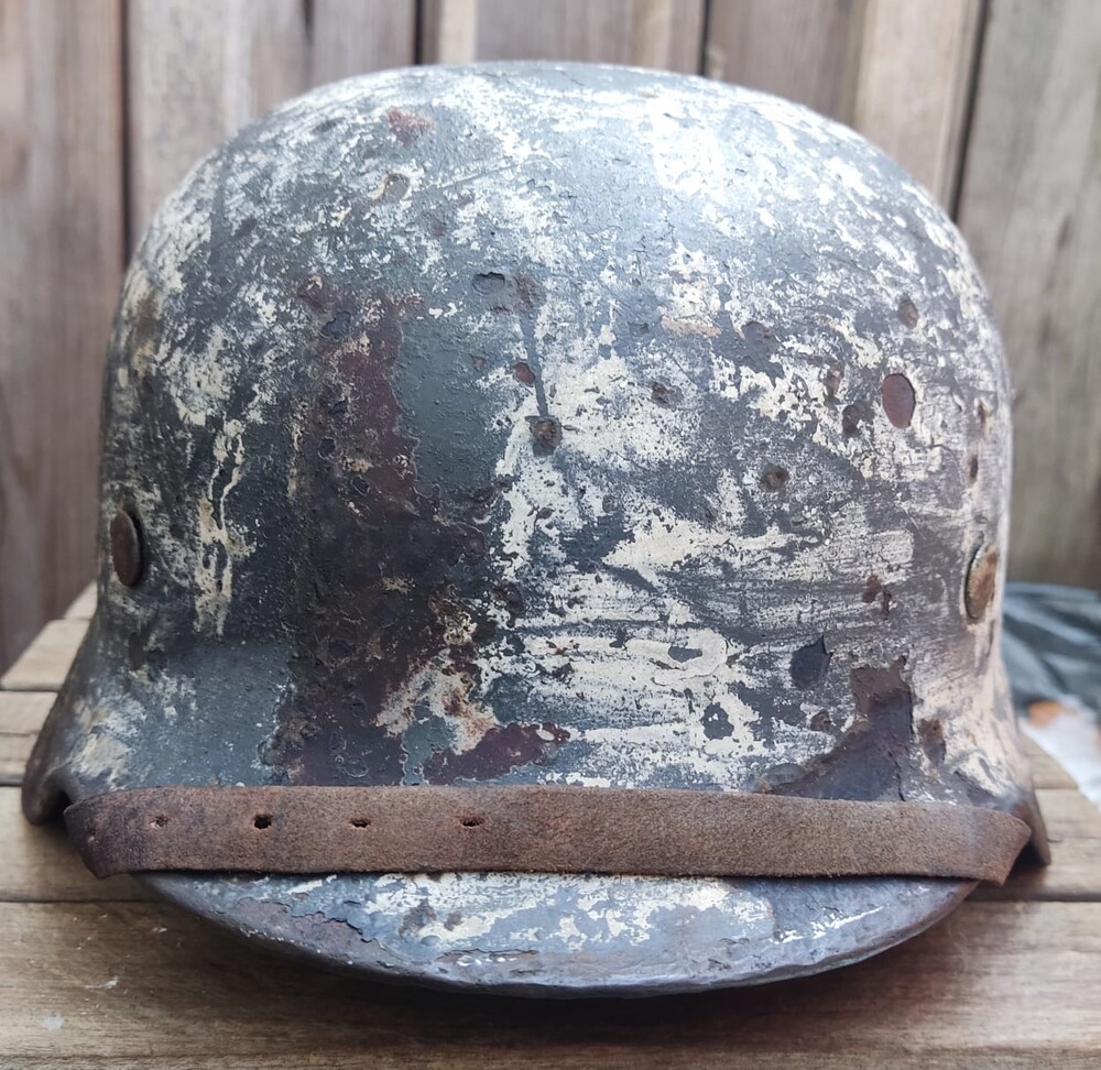 Winter camo helmet of Waffen SS Polizei Panzergrenadier Division