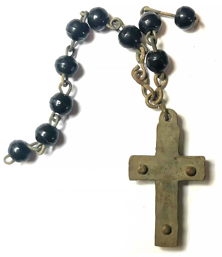German WW2 Catholic cross from rosary