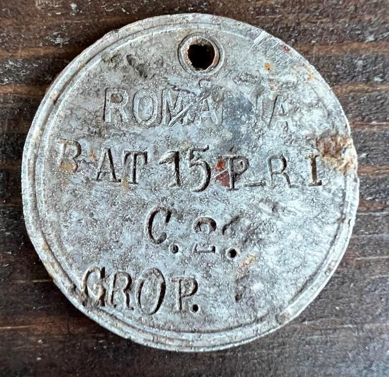 Romanian ID tag from Kletskaya Stalingrad