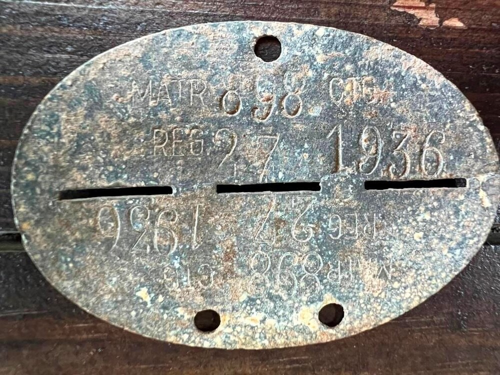 Buy oval Romanian World War II identification tag