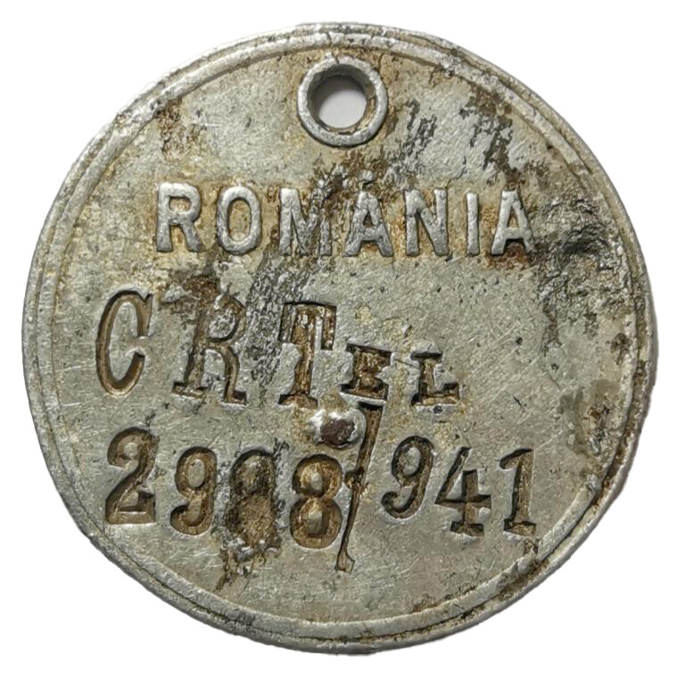 ID tag of soldier from Romania