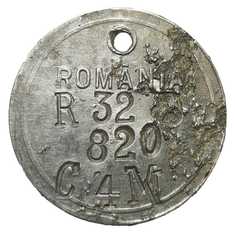 Romanian soldier ID tag