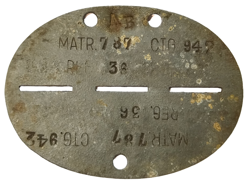 Romanian dogtags from Russia, Stalingrad
