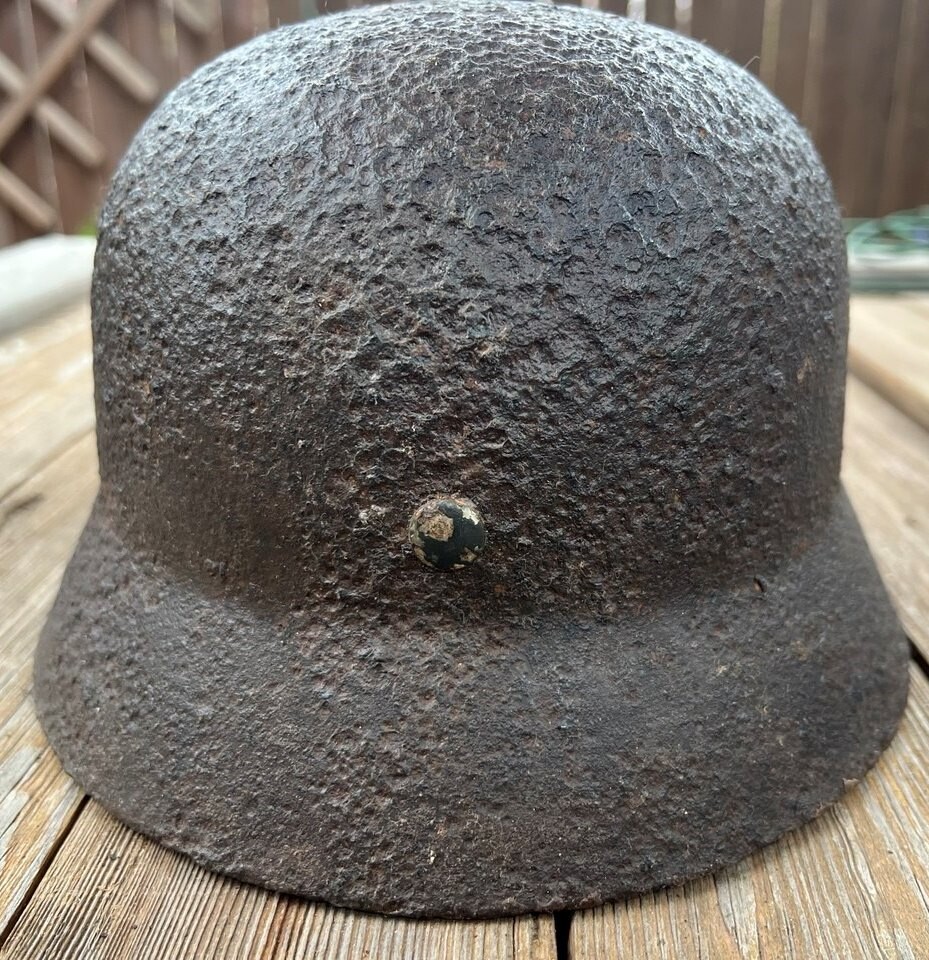German helmet WW2 with leather liner