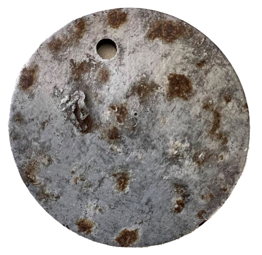 Circular Romania WW2 ID-tag from Stalingrad