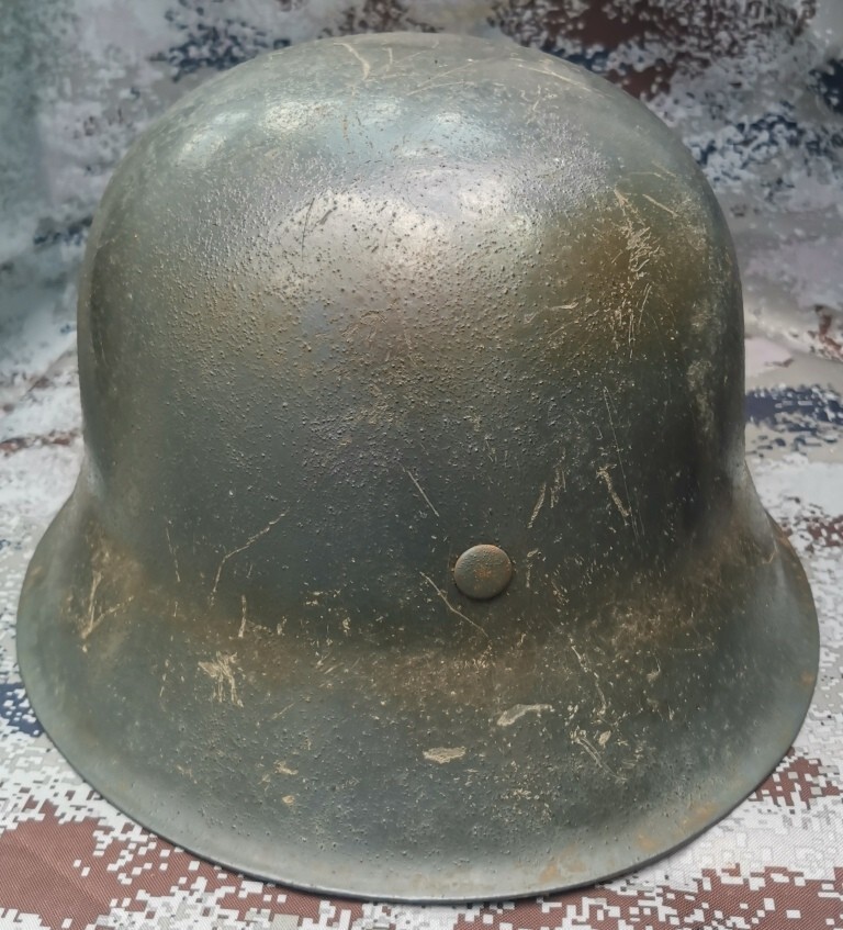 Restored German helmet M42, Waffen-SS (Battle of Demyansk)
