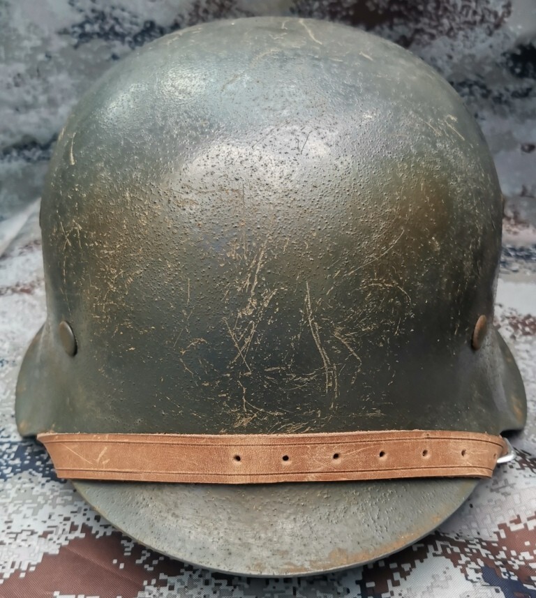 Restored German helmet M42, Waffen-SS (Battle of Demyansk)