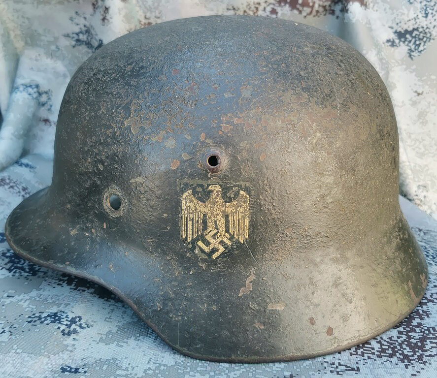 Wehrmacht helmet from Stalingrad (airfield Pitomnik)
