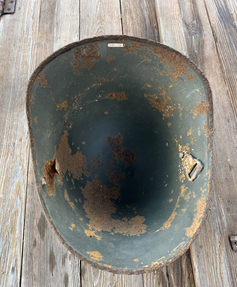World War Two Romanian helmet / from Stalingrad