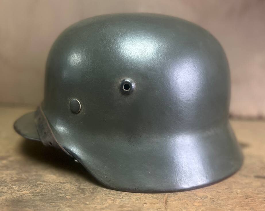 Restored German helmet M40, Waffen SS