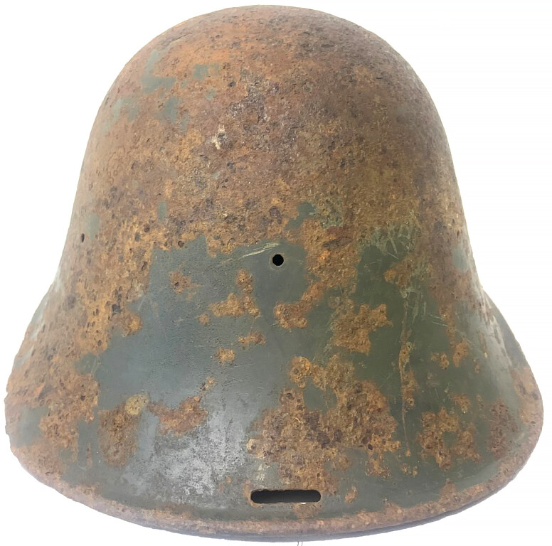Second World War Romanian helmet with a monogram from Stalingrad pocket ...