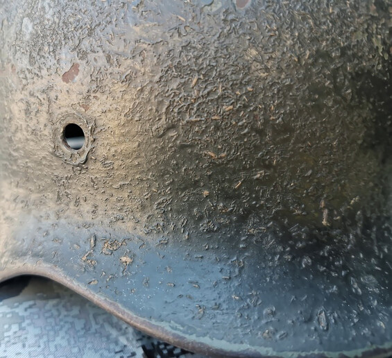 Wehrmacht helmet from Stalingrad (airfield Pitomnik)