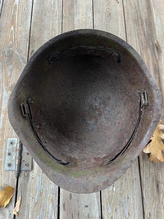 Soviet helmet from Trehostrovsky farmstead