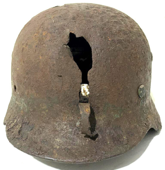 German helmet M35 Cossack Kurgan from Stalingrad